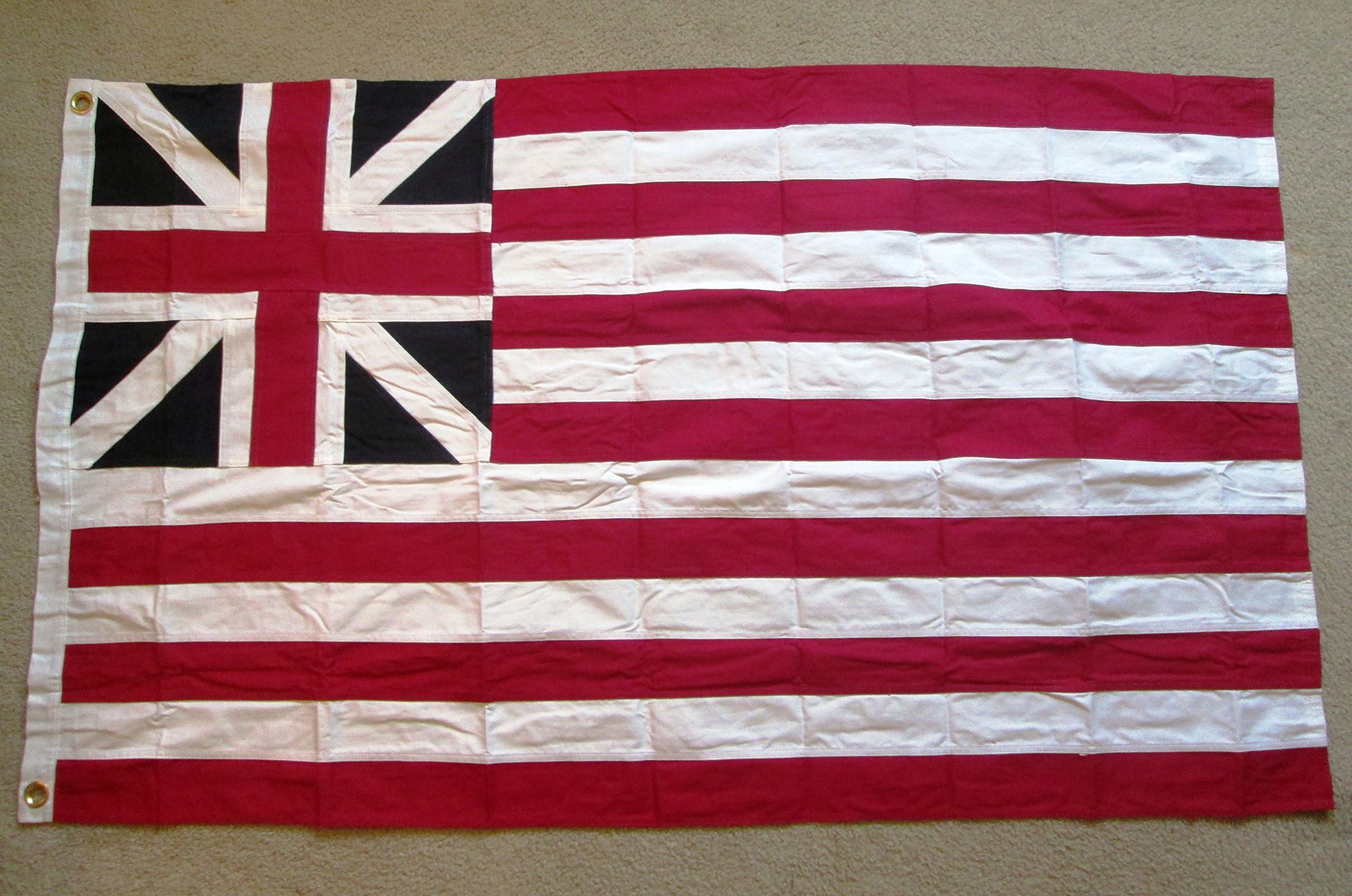 Amazon.com : AES 3x5 Grand Union Embroidered Cotton Flag First American ...