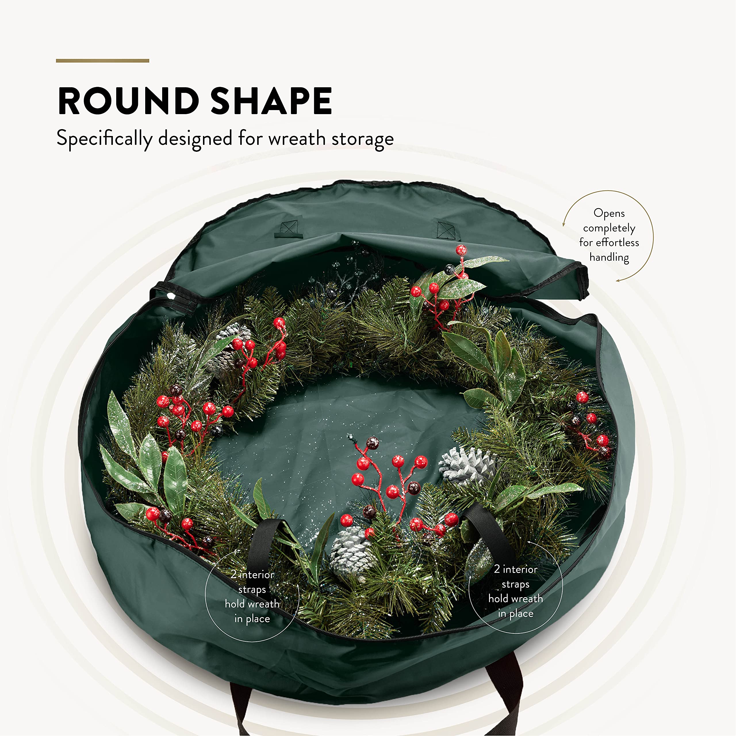 Snapklik.com : Christmas Wreath Storage Container - 36 Inch, Waterproof ...