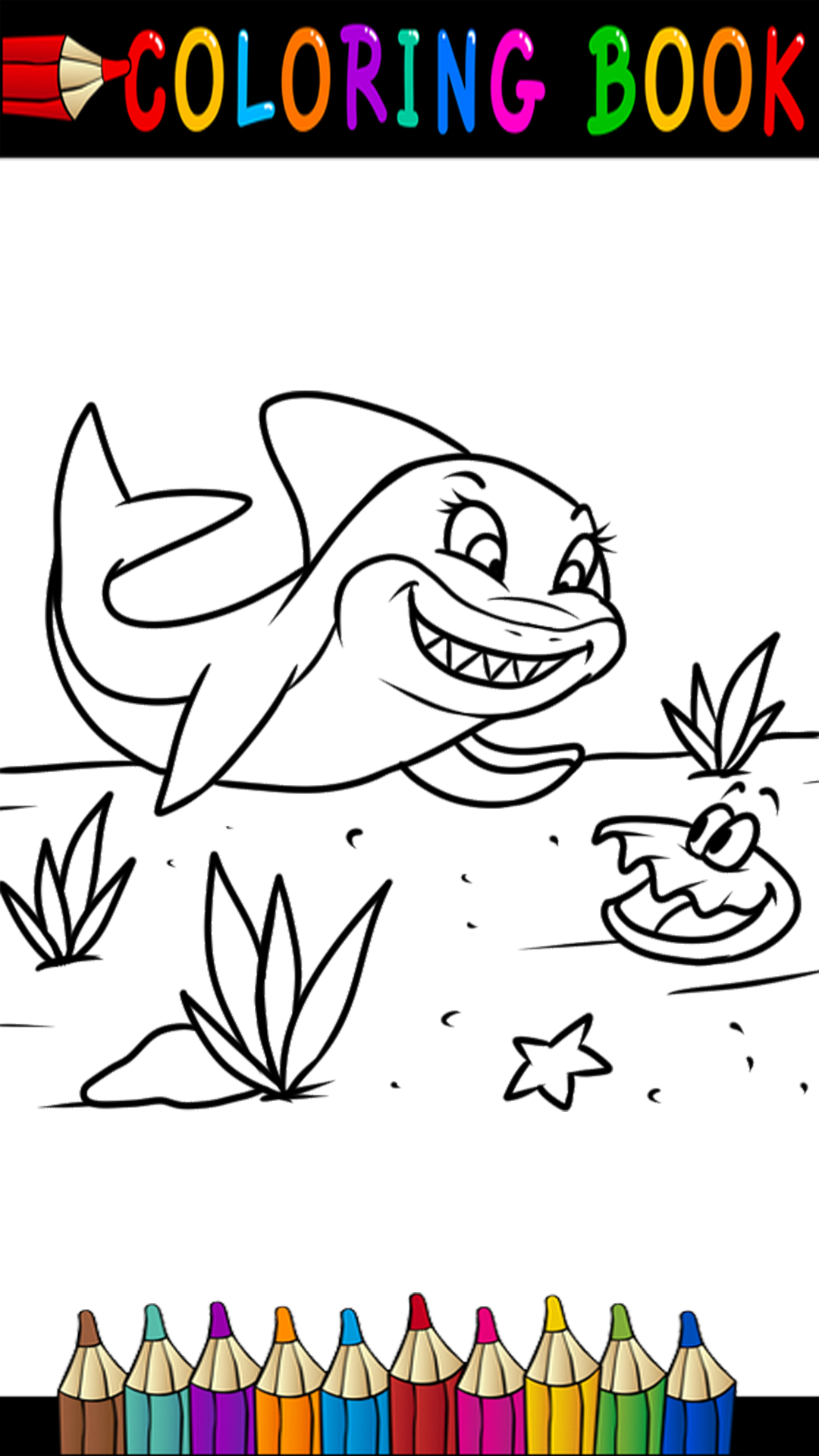 Coloring book Shark For Kids - App on Amazon Appstore