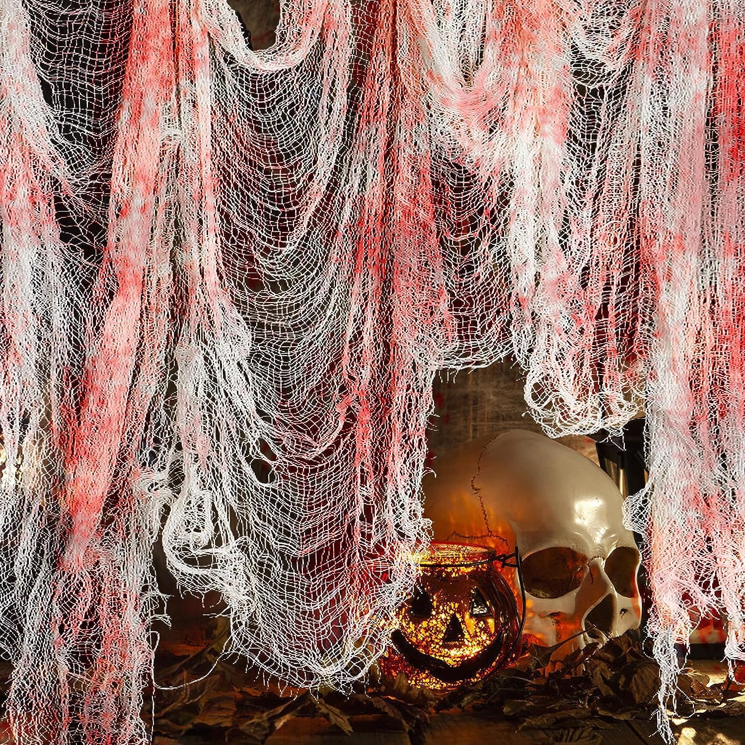 Amazon.com: KSTBJN Halloween Creepy Cloth 2 Piece Halloween Bloody Red ...