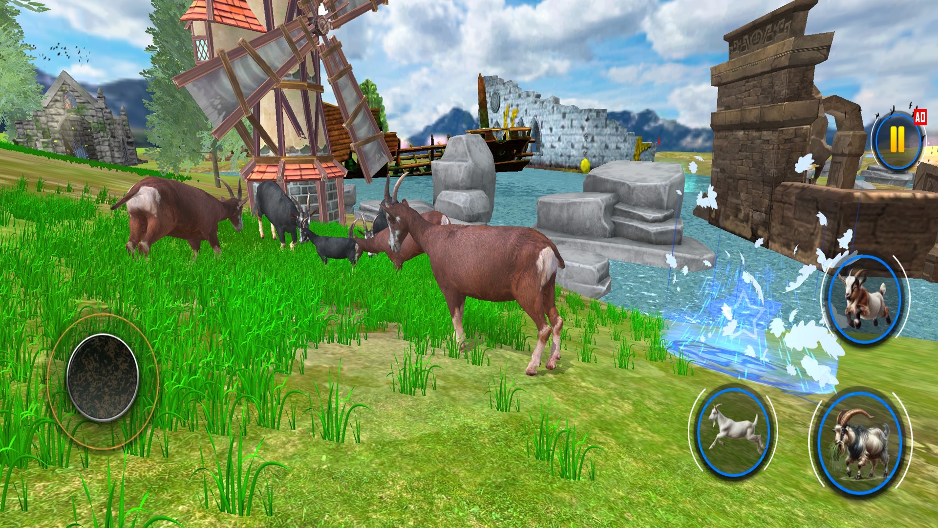 The Wild Goat Life Adventure Animal Jungle Family Survival Crazy Goat ...