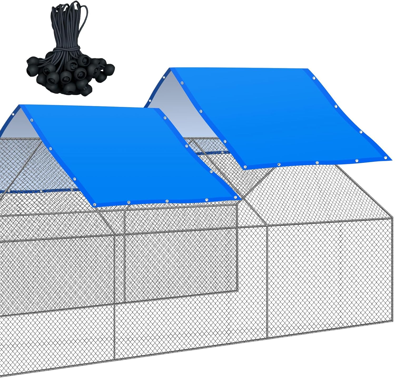 Amazon.com : VitalCozy 2 Pcs Chicken Coop Cover Waterproof 11.5 x 6.6 ...