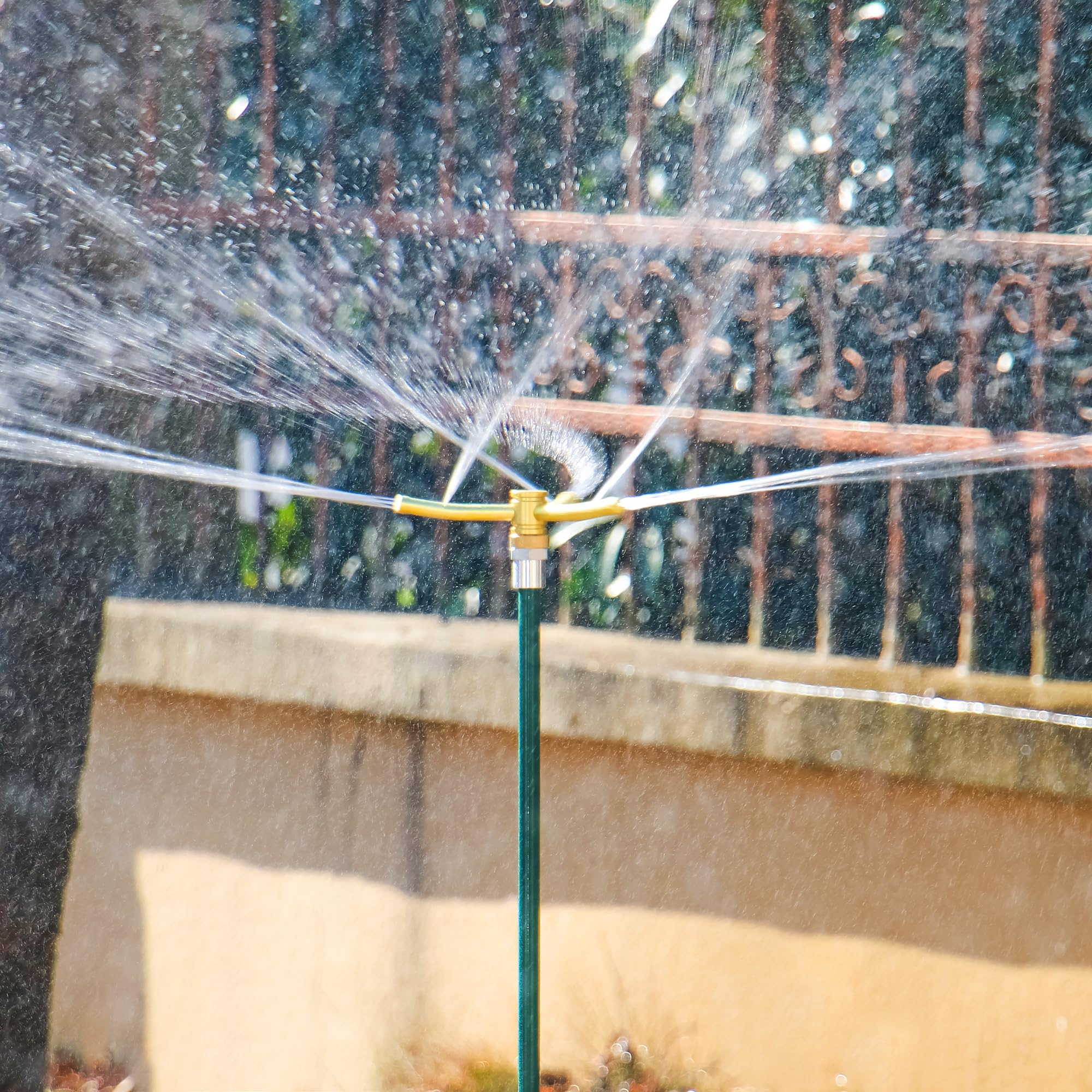 Snapklik.com : 3-Arm Garden Sprinkler, High-Rise Lawn Sprinkler, 360 ...