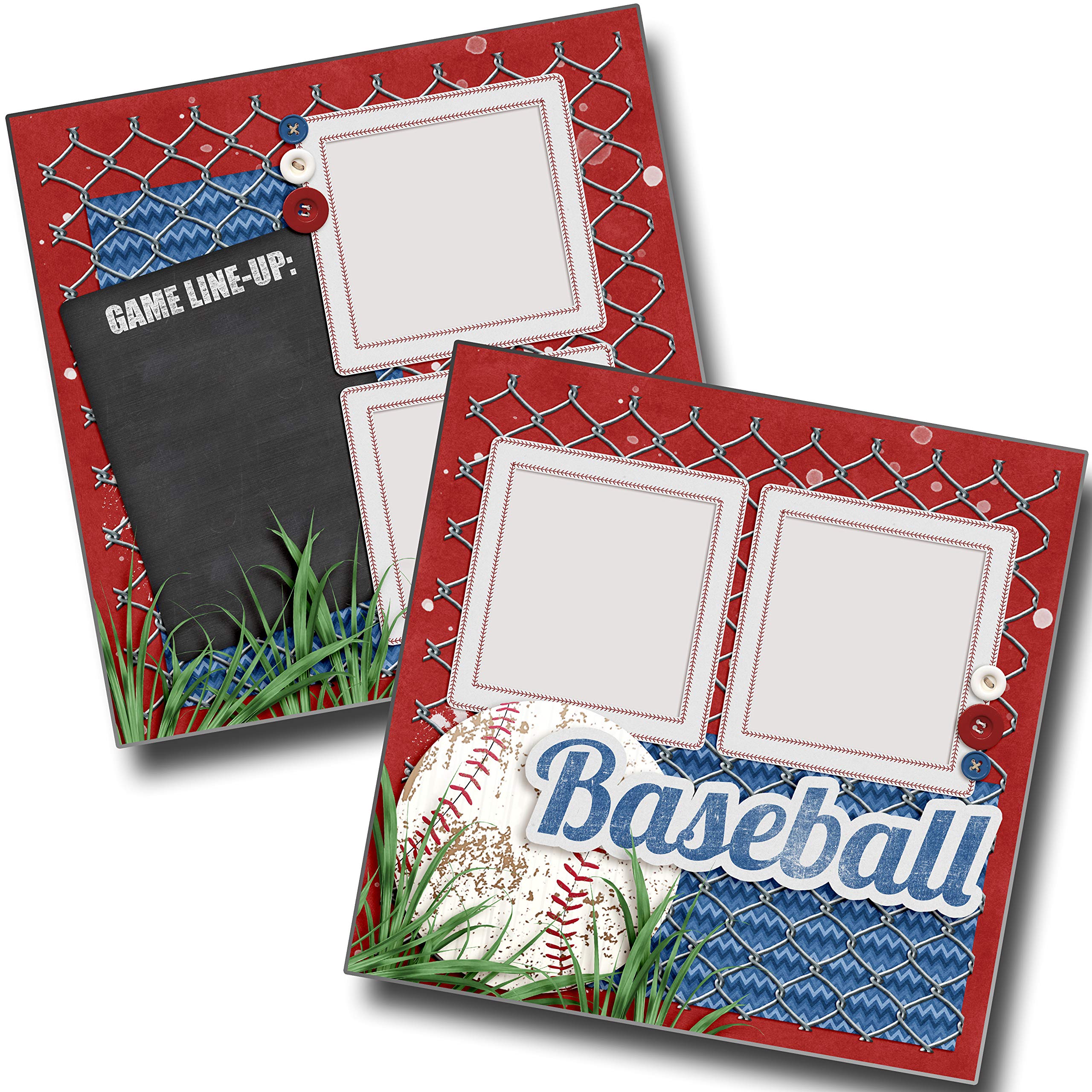 Amazon.com: Baseball Line Up - Premade Scrapbook Pages - EZ Layout 4506