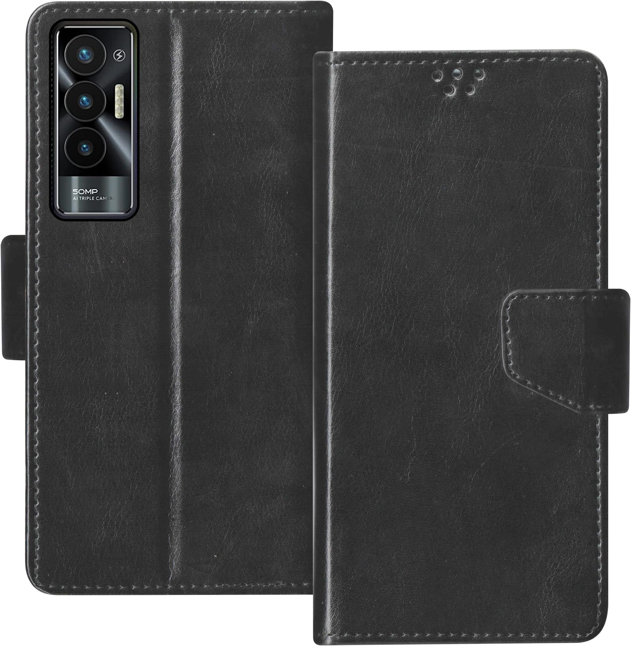 SBMS Tecno Pova 5G Flip Cover Back Cover Case with Magnatic Closure ...