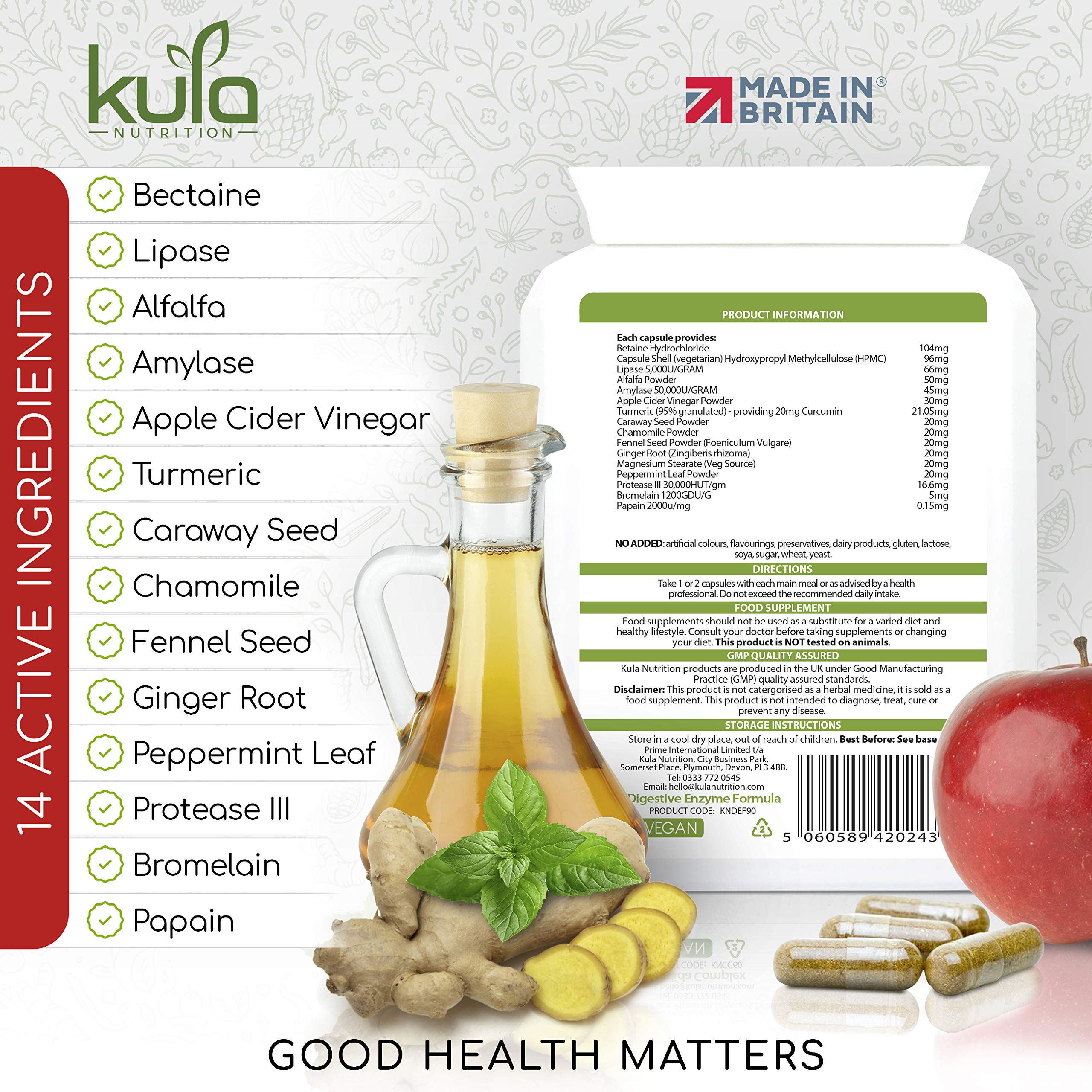 Buy Digestive Enzyme Supplements - Bloating Relief, 90 Vegan Bromelain ...