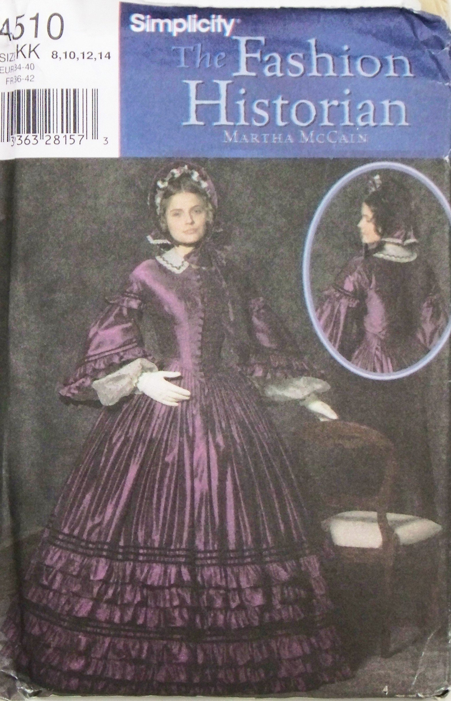 Amazon.com: OOP Simplicity Pattern 4510. Misses Szs 8;10;12;14 Civil ...