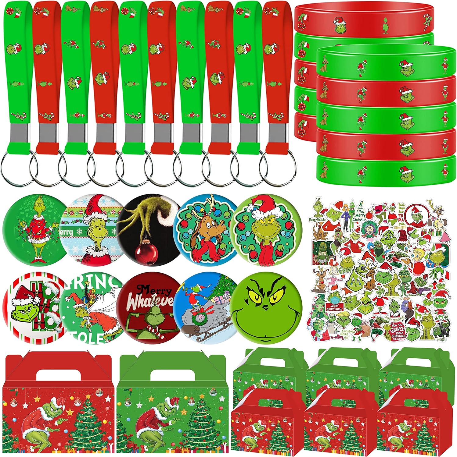 Amazon.com: Gkszajo 96 PCS Christmas Party Favors Set,Birthday Party ...