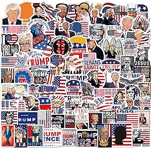Amazon.com: JAMAFEAP 100 PCS Donald Trump Stickers Waterproof Decal for ...