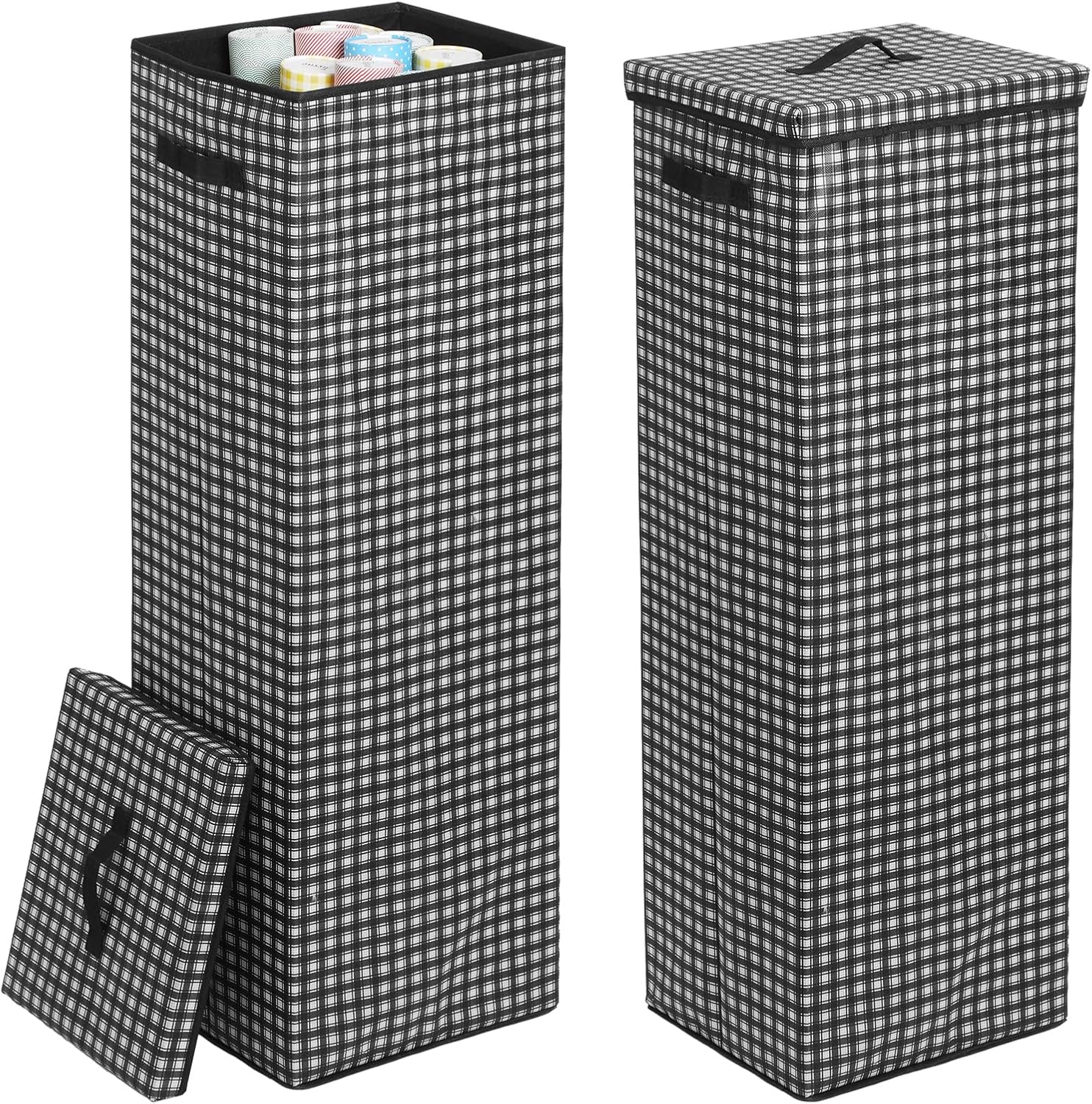 Amazon.com: Wesnoy 2 Pcs 41.34'' Tall Wrapping Paper Storage box with ...