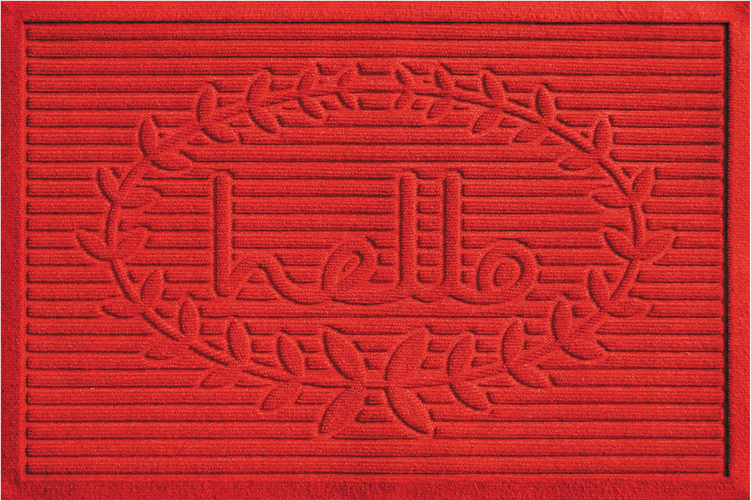 Amazon.com : FINDNEW 20" X 32" Red Doormat with Rubber Back Durable Non ...