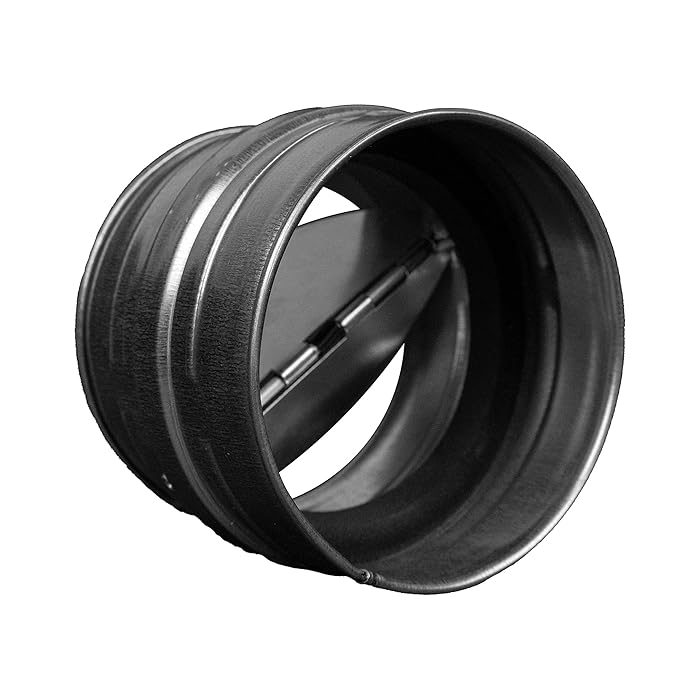 Buy - 10" Inch Backdraft damper for straight or flex duct. bathroom ...