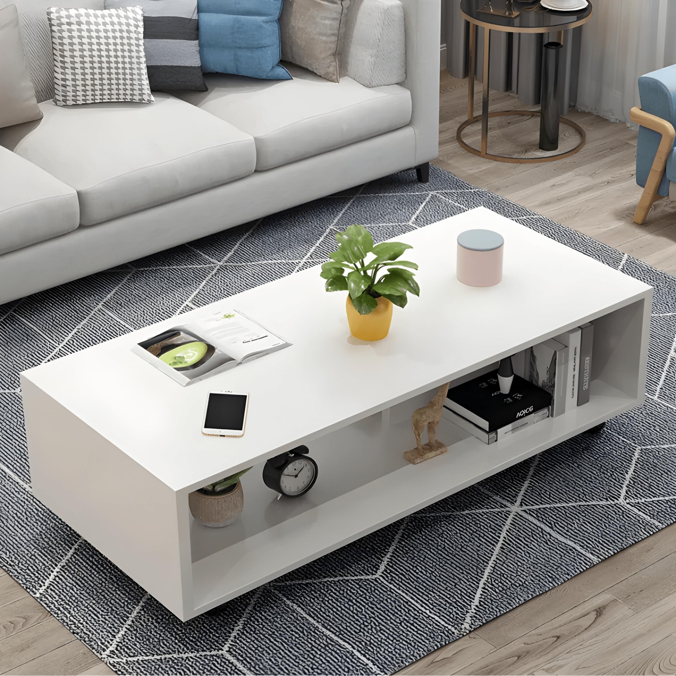 MATTERHORN Wooden Coffee Table, Centre Table, Drawing Room Table, Tea ...