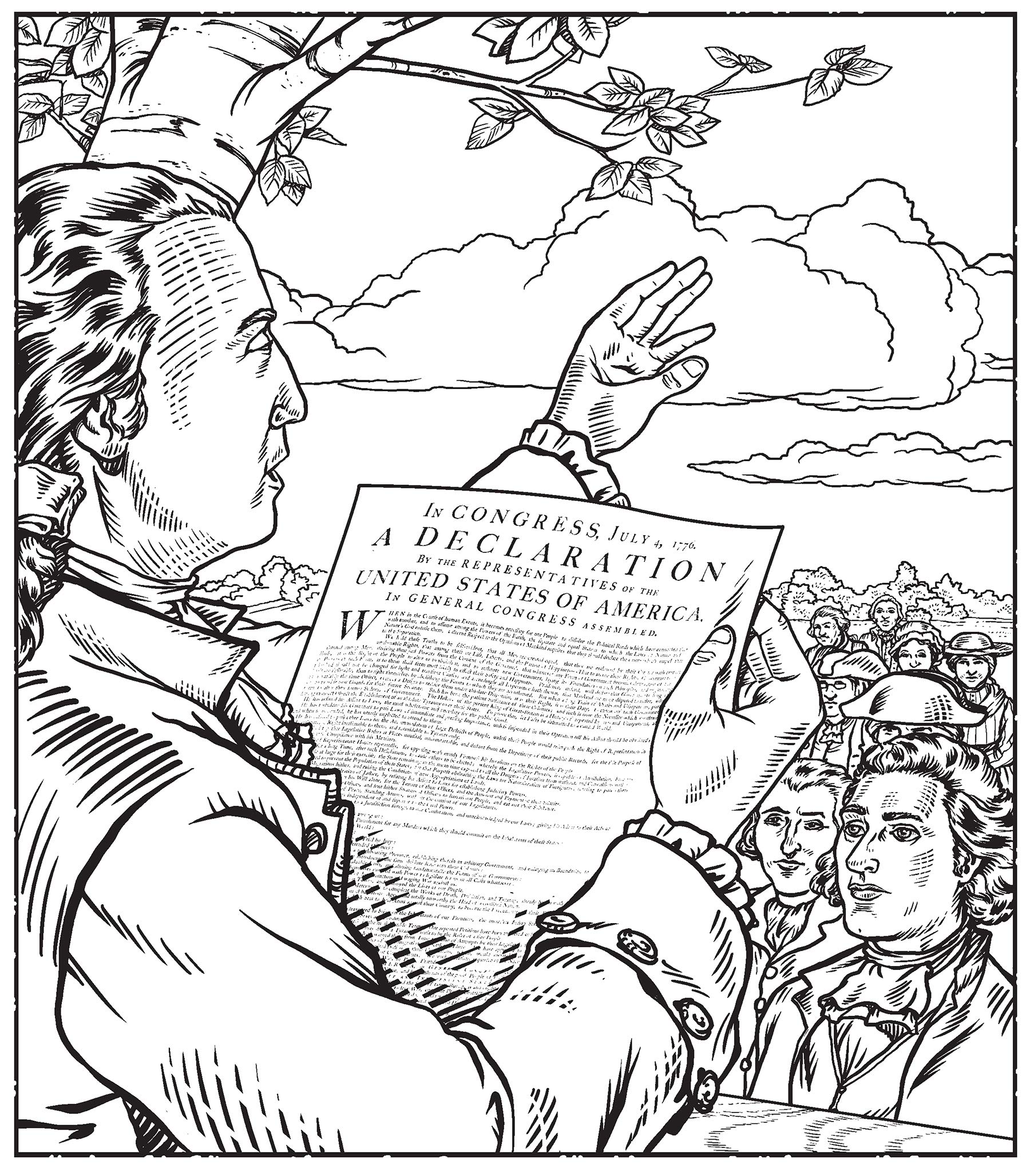 Alexander Hamilton Coloring Page