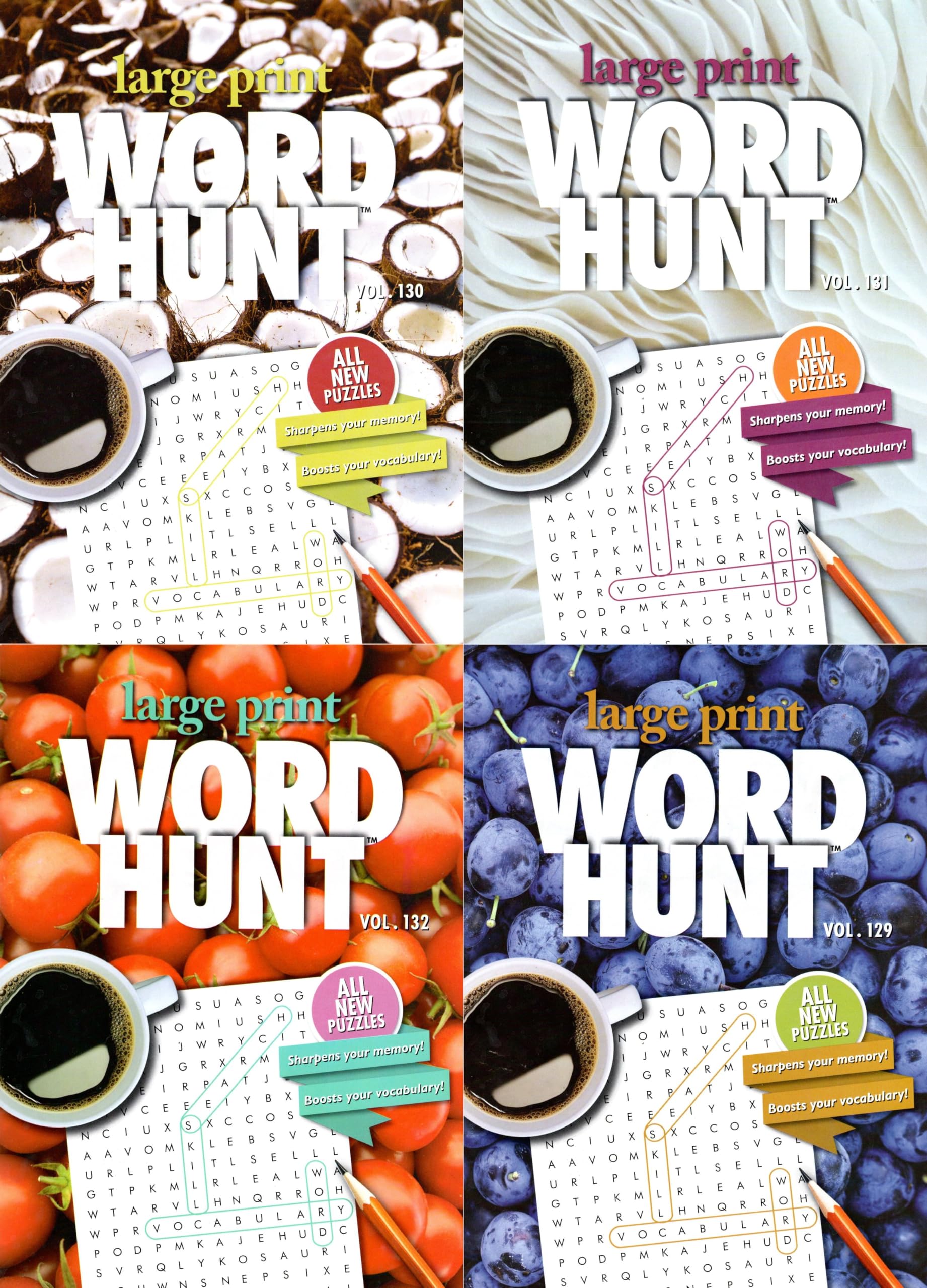 Amazon.com: Large Print Word Hunt - All New Puzzles - Sharpen Your ...