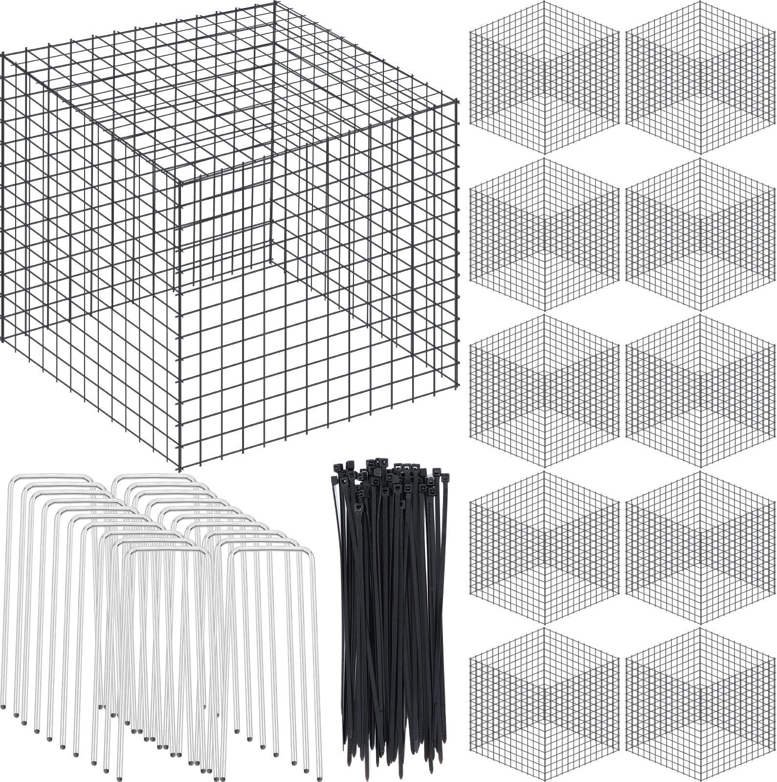 Amazon.com : Zubebe 10 Pack Small Wire Plant Protectors 16 x 15.2 ...