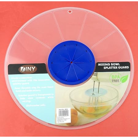 Dependable Industries inc. Essentials 12" Mixing Bowl Splatter Guard ...