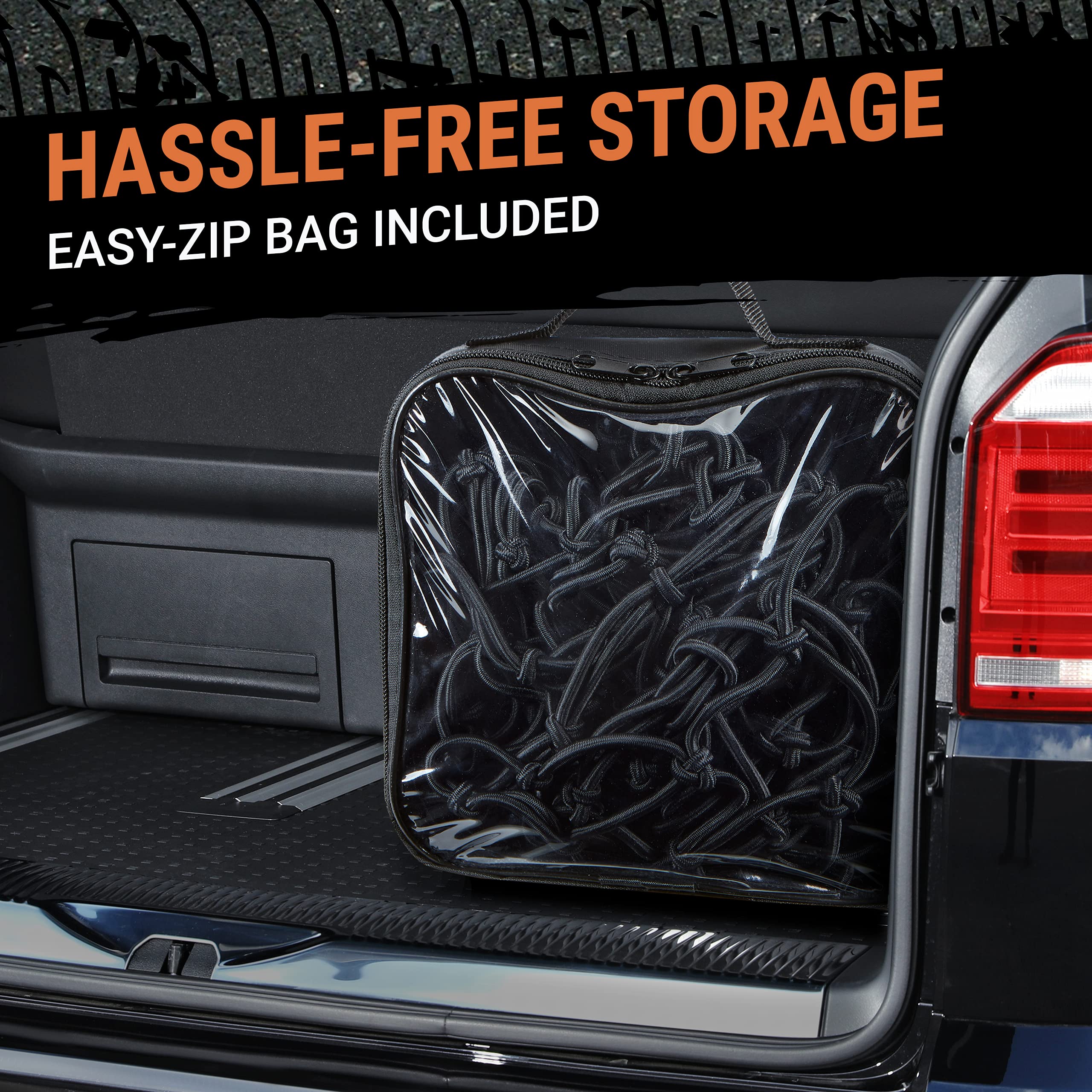 Grit Performance Cargo Net for Pickup Truck Bed - 4 x 6 Foot, Heavy ...