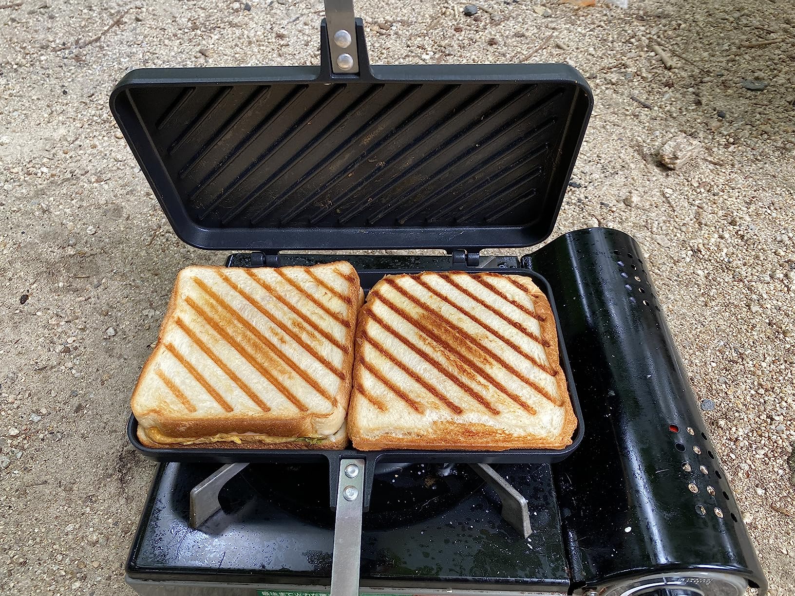 Amazon.co.jp: HIGHMOUNT(ハイマウント) キューバサンドメーカーIH 上下分離型 キャンプ アウトドア パン グリルパン ホットサンド 横長 朝食 2021年モデル ...