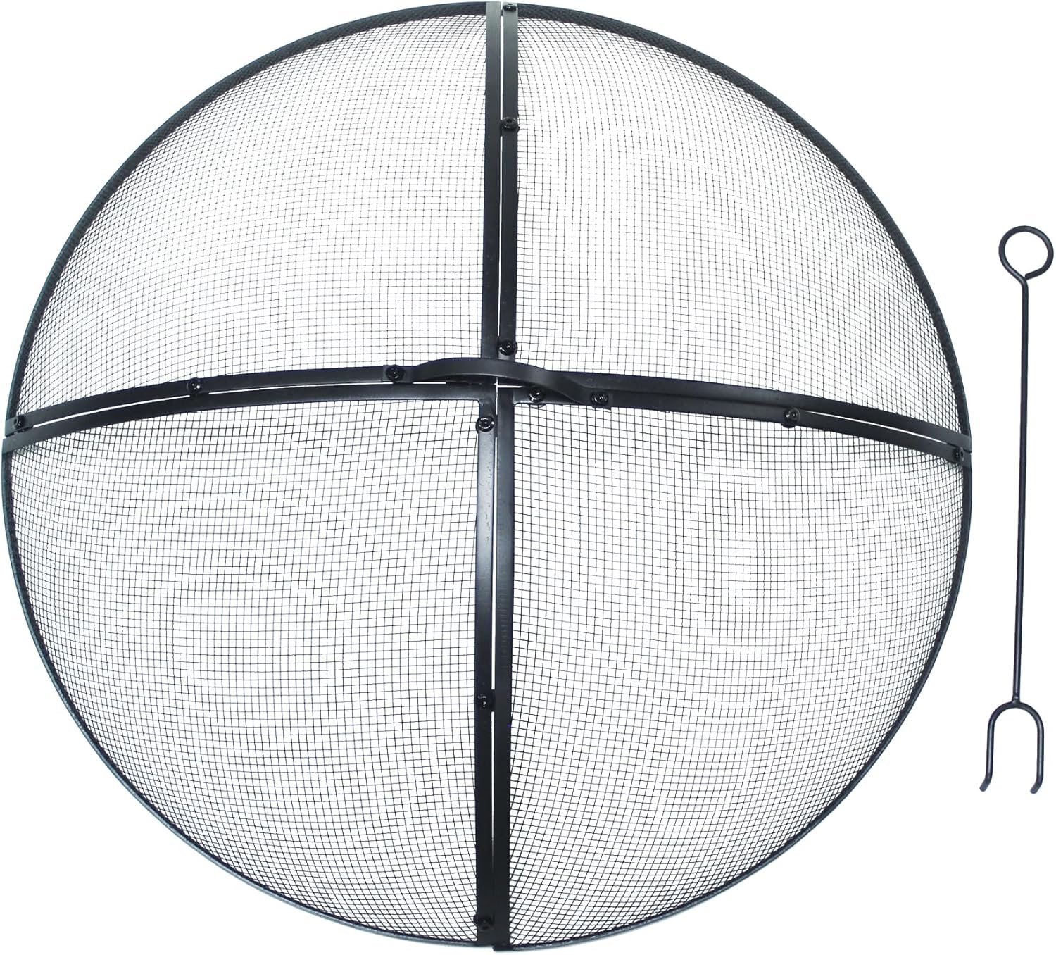 Amazon.com : SCENDOR Heavy-Duty Metal 30 INCH Fire Pit Spark Screen ...