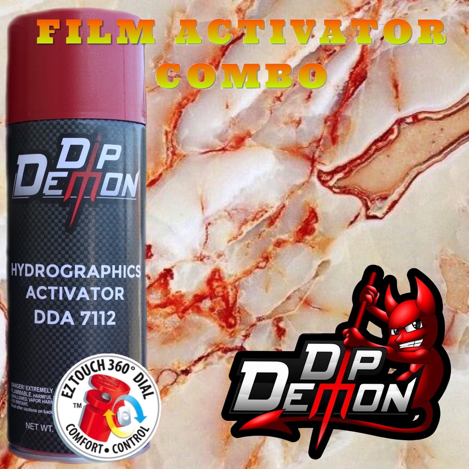 Amazon.com: Hydrographic Film Marble Combo Kit Marble 3 Illusion Rock ...