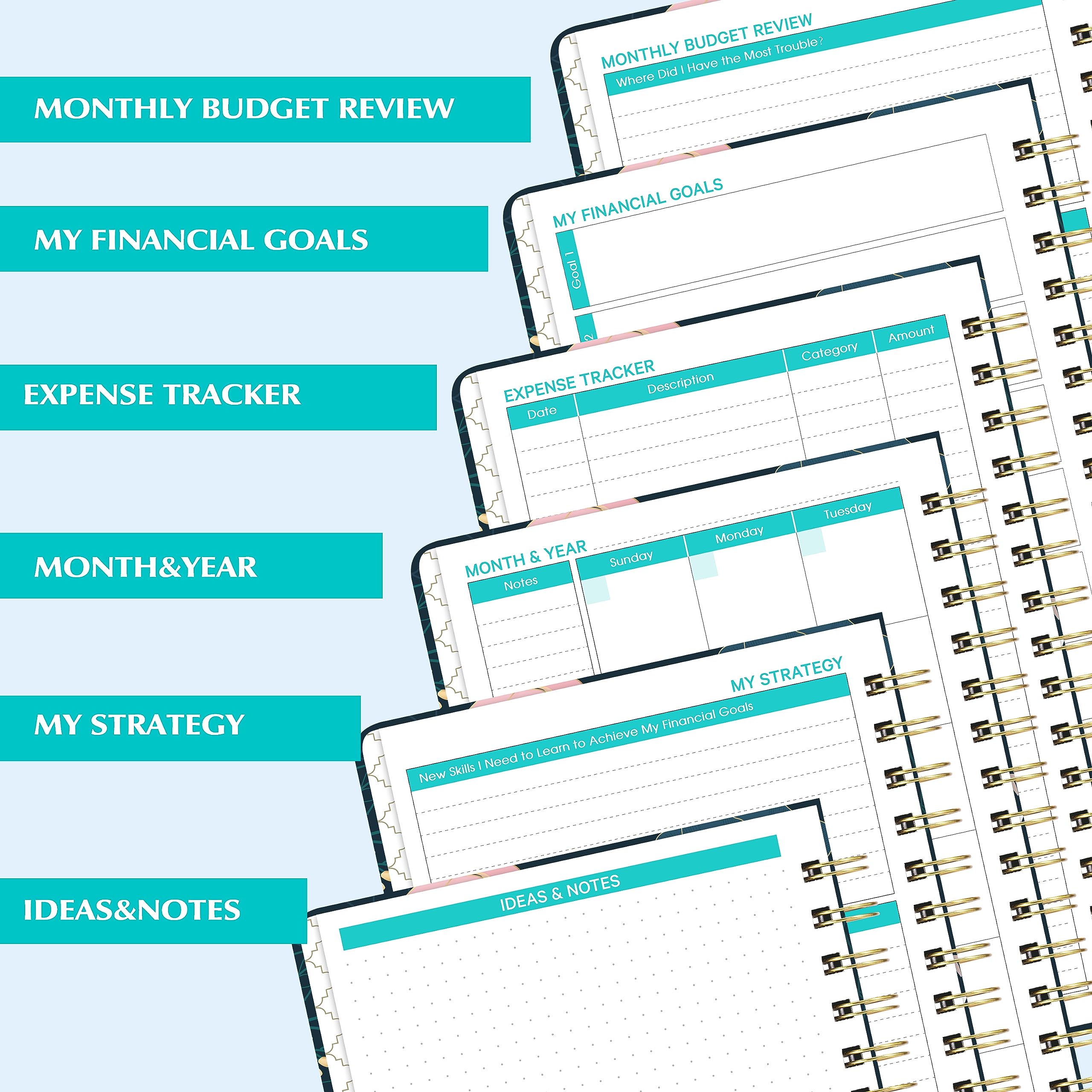 Snapklik.com : Budget Planner - Budget Book, 12 Month Financial ...