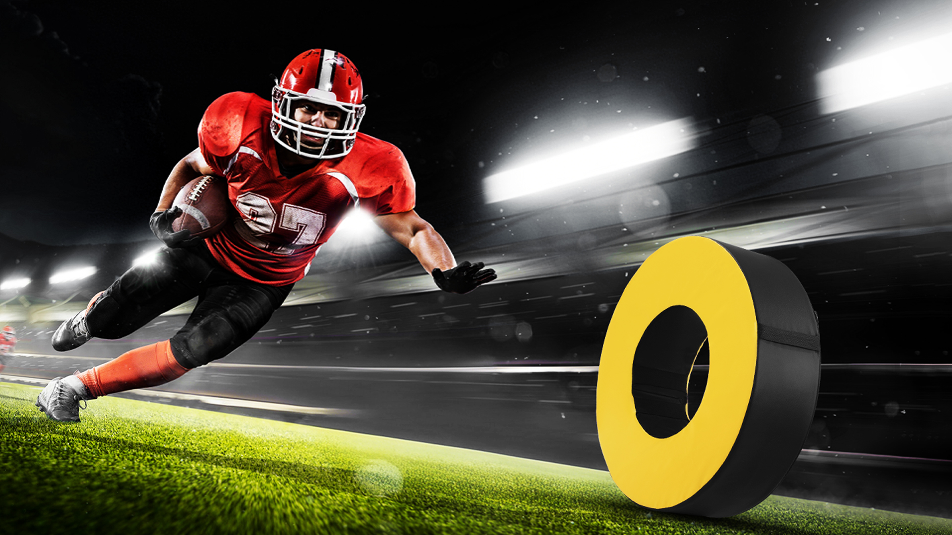 Watch Football Tackle Dummies with Straps on Amazon Live