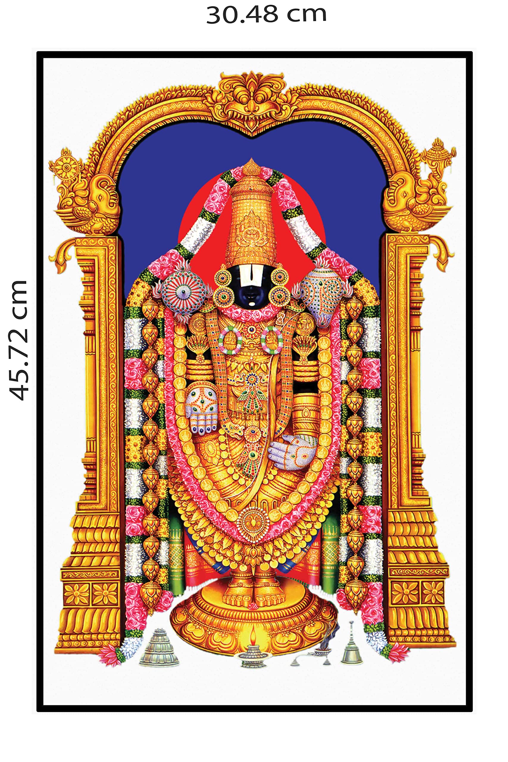 Buy Yellow Alley Lord Balaji Wall Poster|Hindu Religious Sticker Poster ...