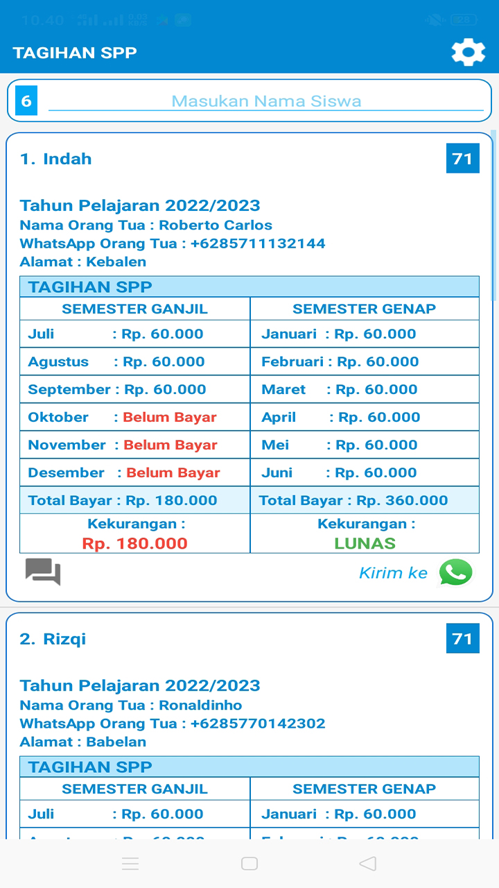 Tagihan SPP - App on the Amazon Appstore