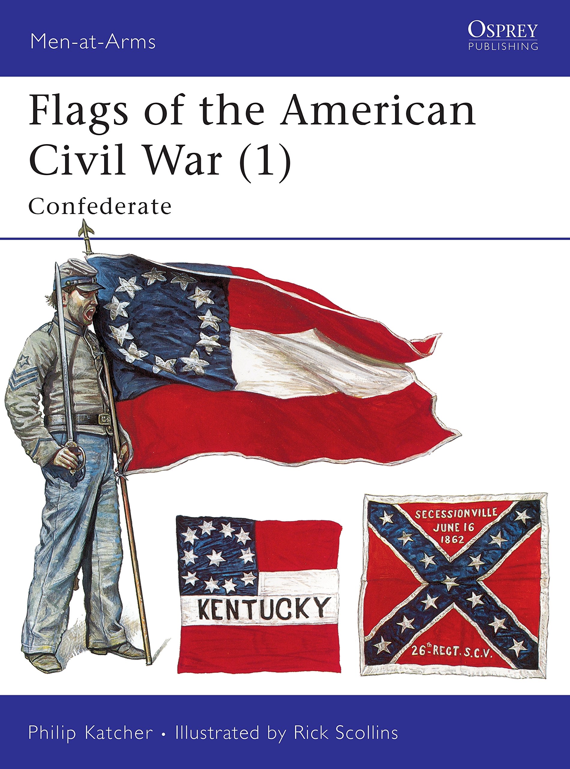 Civil War Flags Union And Confederate