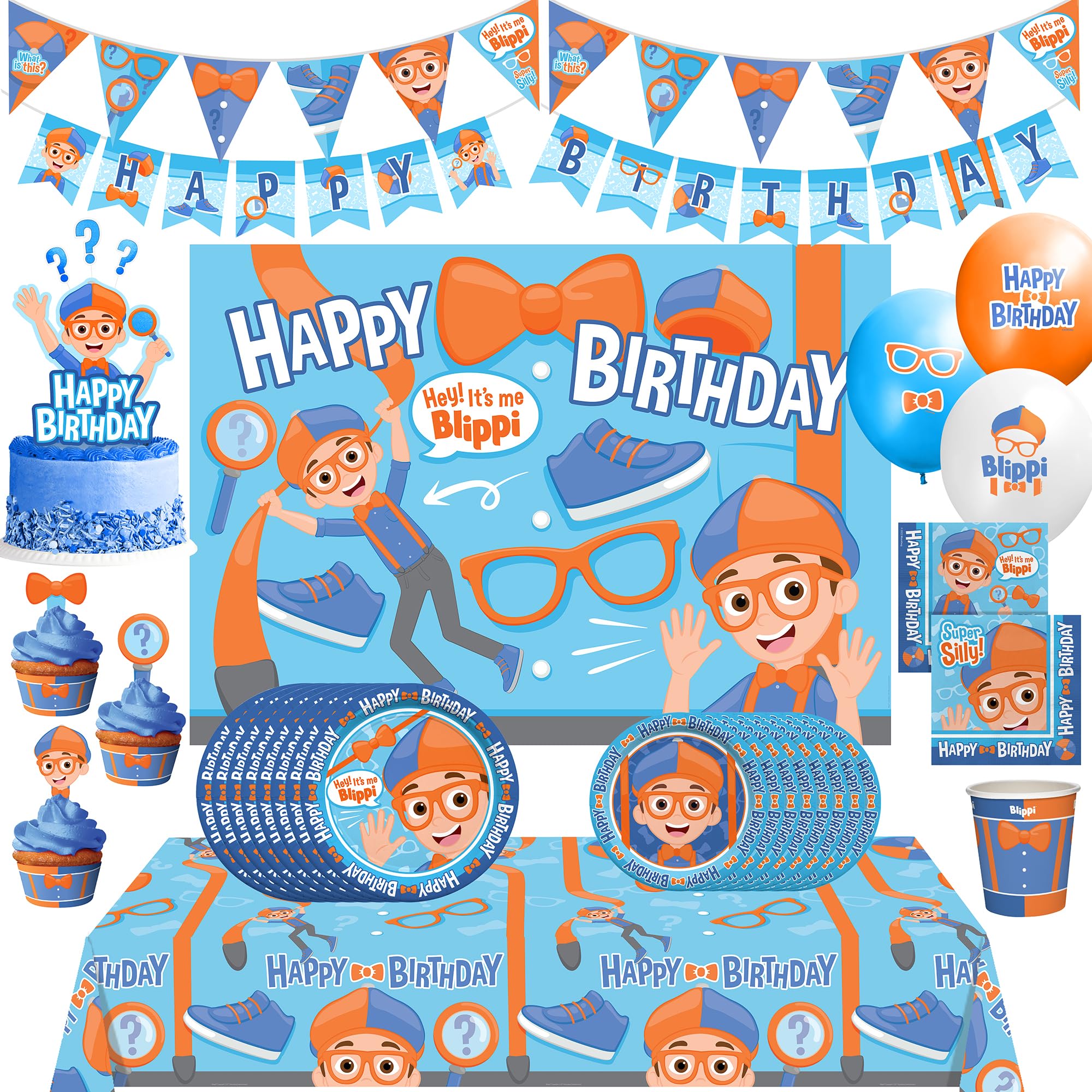 Buy Treasures Gifted Officially Licensed Blippi Birthday Party Supplies ...