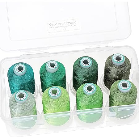 Amazon.com: Simthread Machine Embroidery Thread with Storage Box ...