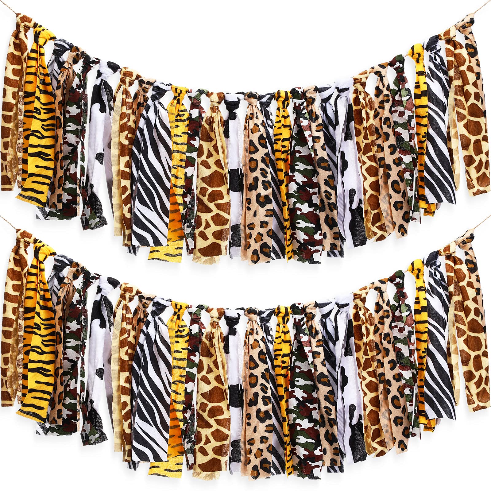 Buy 2 Pieces Jungle Safari High Chair Banners Wild Animal Banner ...