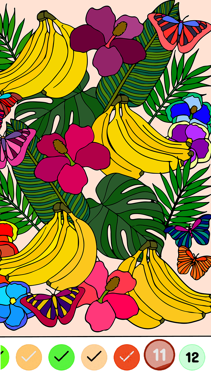 Fruits Color By Number Game - Kids Drawing Coloring Educational ...