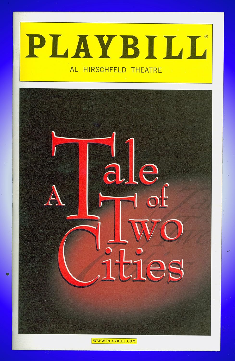 A Tale of Two Cities, Broadway Playbill + Aaron Lazar, James Barbour ...