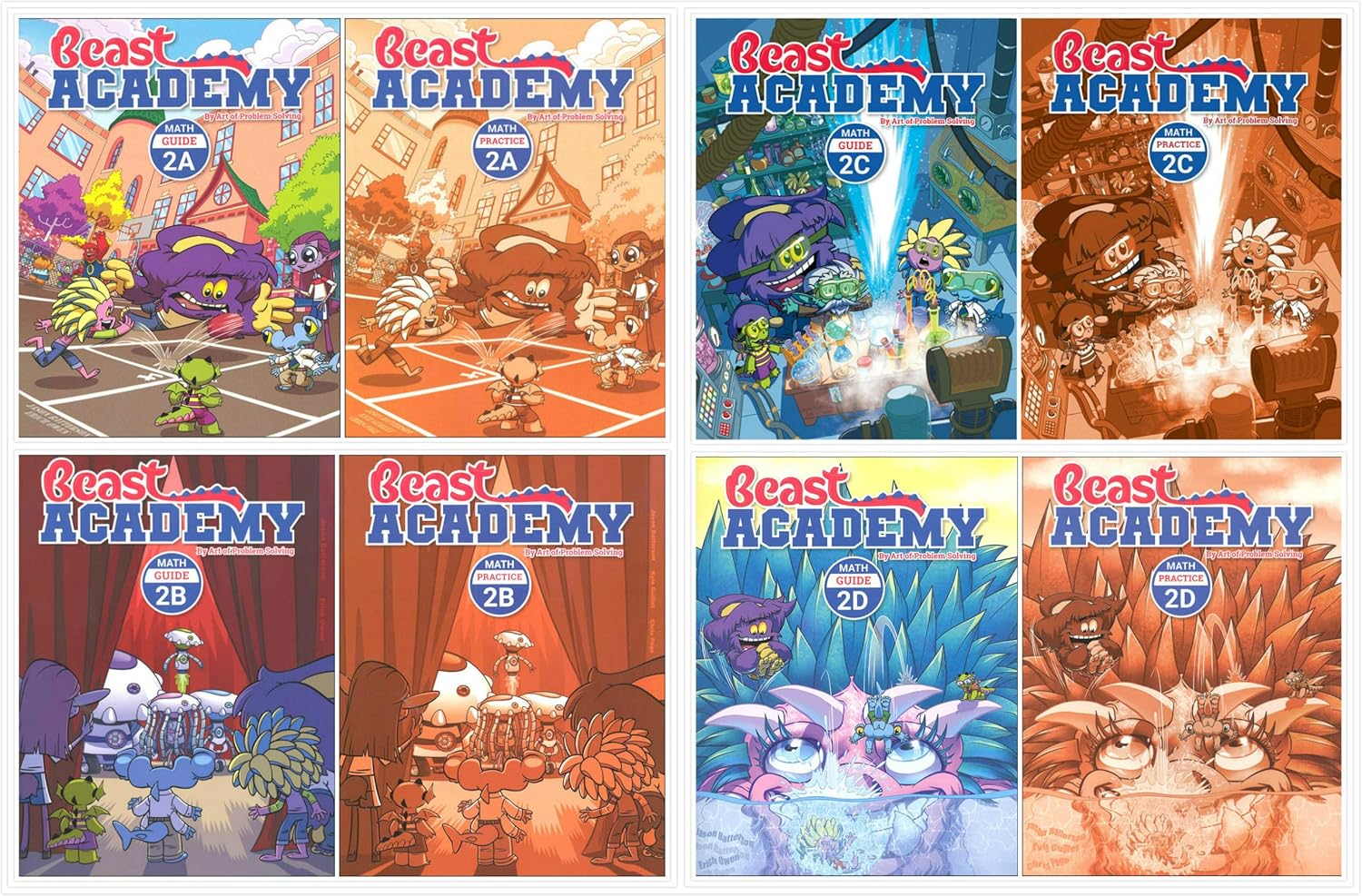 NEW - Art of Problem Solving: Beast Academy Grade 2 Complete Books Set ...