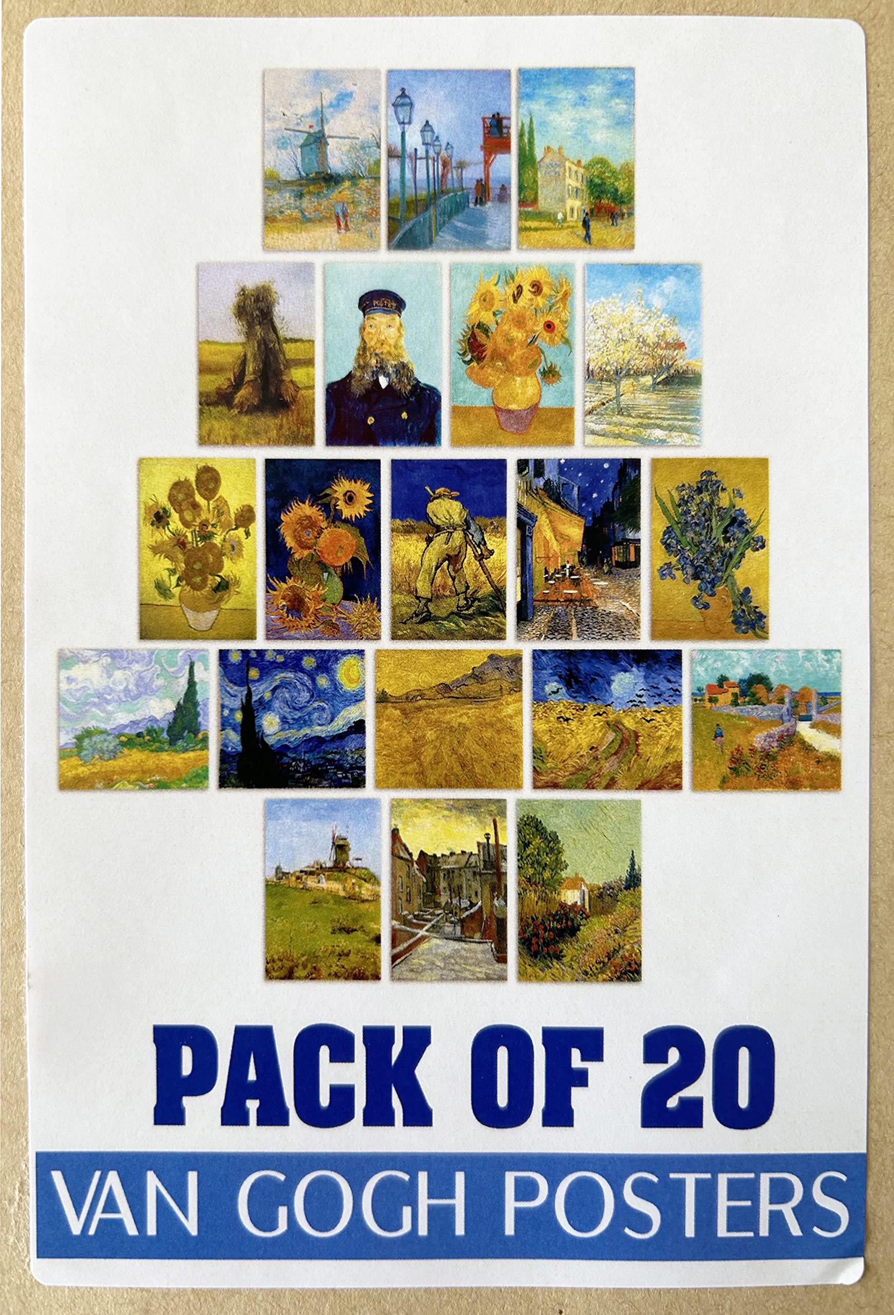 Amazon.com: Van Gogh Posters 20 PCS Vintage Posters/Unframed Van Gogh ...