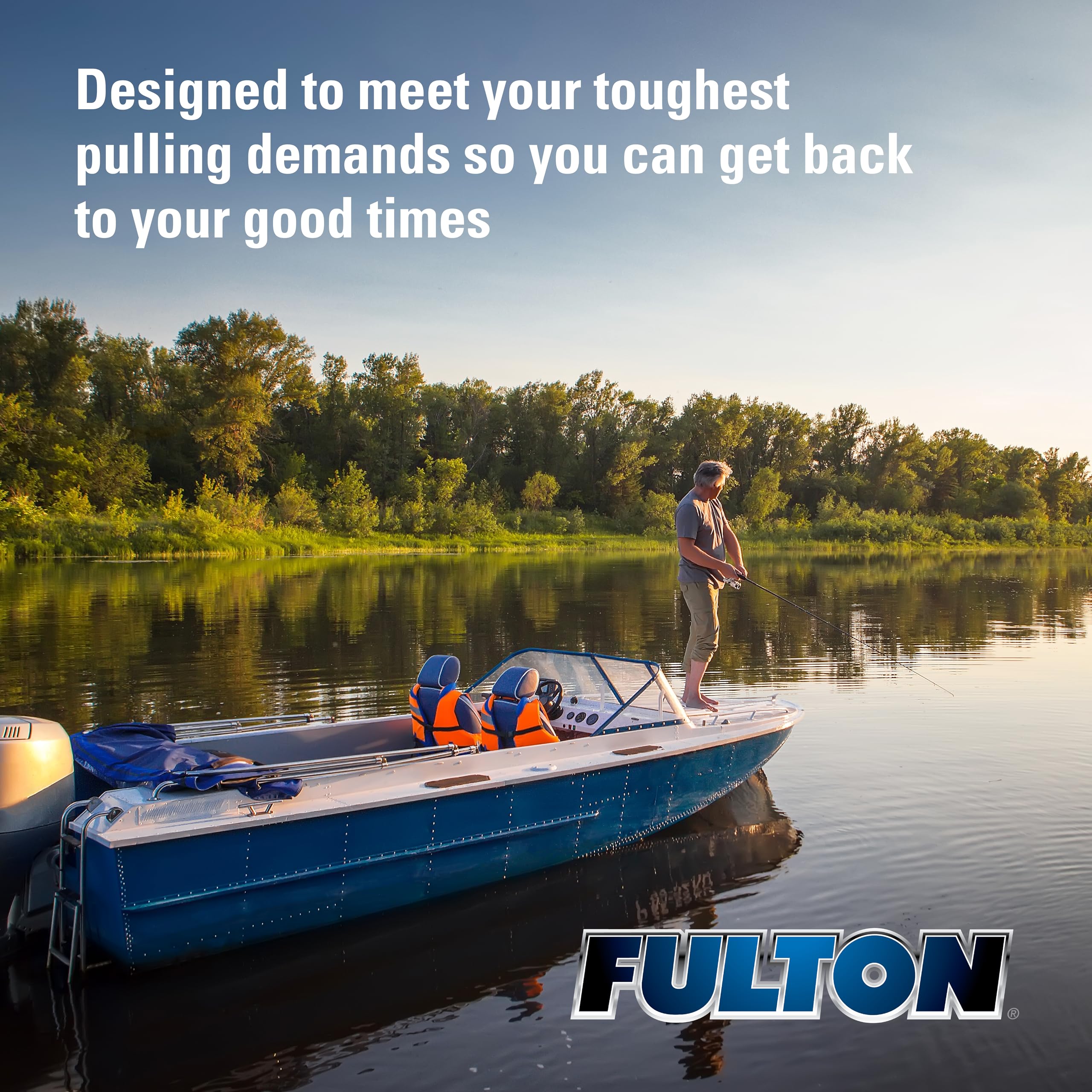 Snapklik.com : Fulton 2060266 Retractable Transom Tie Down, 2 Inch X 43 ...