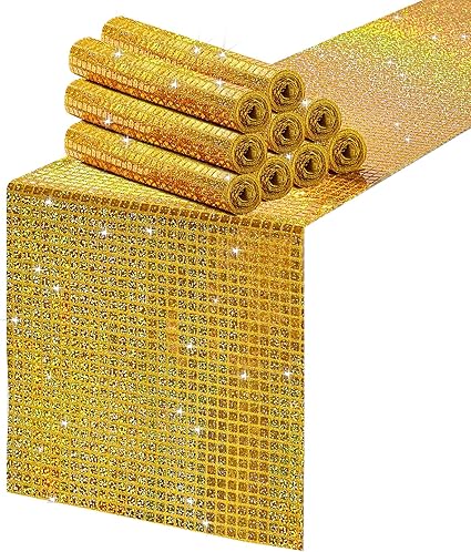 Amazon.com: MoKoHouse Laser Gold Sequin Table Runner: 10 Packs 13 x 72 ...