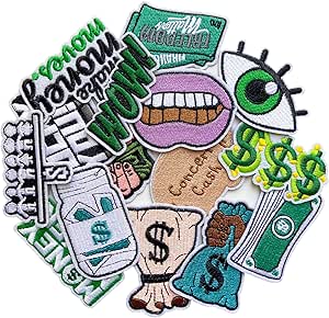 Amazon.com: Jongdari 15pcs Money Theme Iron on Patches, USD Dollar ...