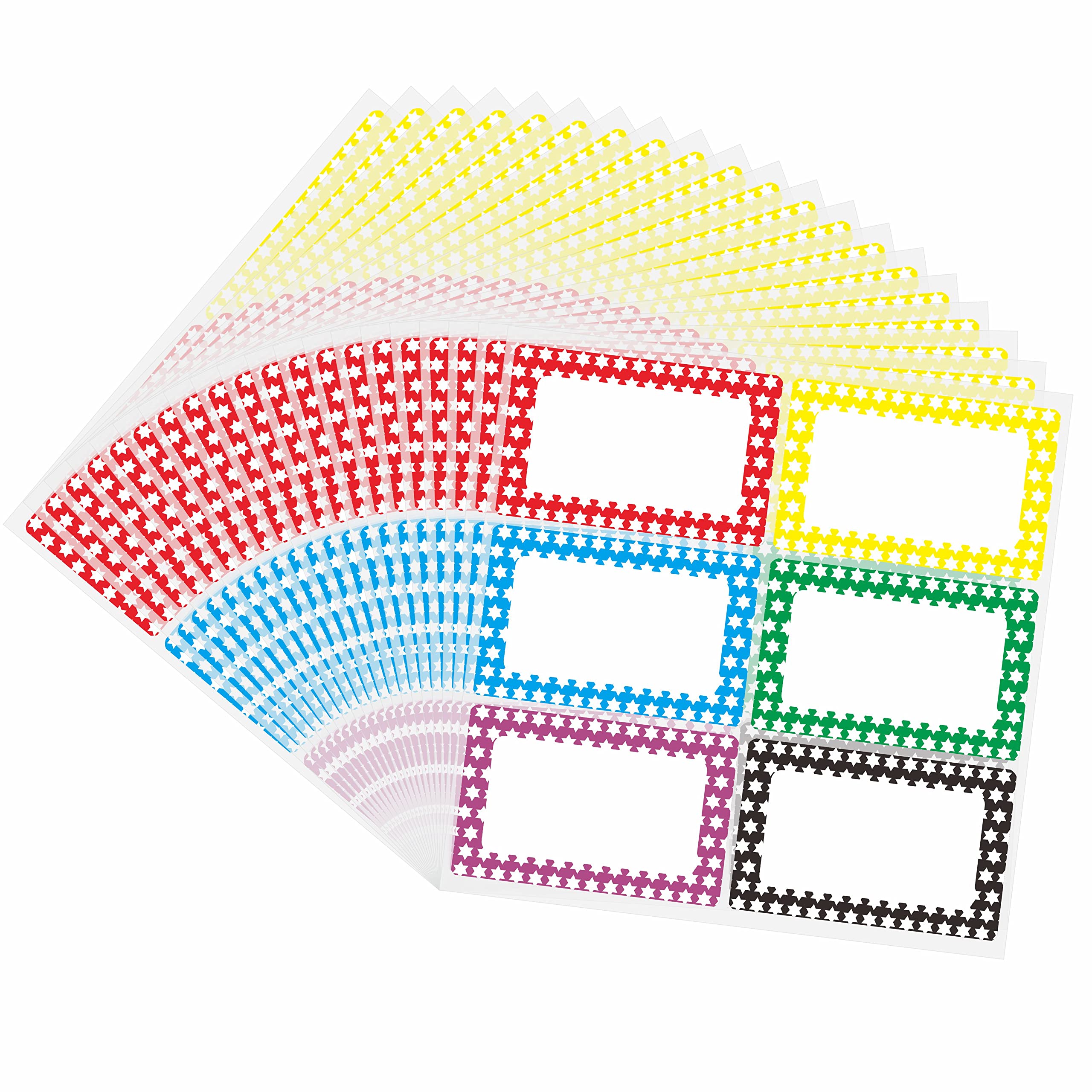 Hylabelest Colorful Plain Name Tag Labels Coloured Sticky Clothing ...