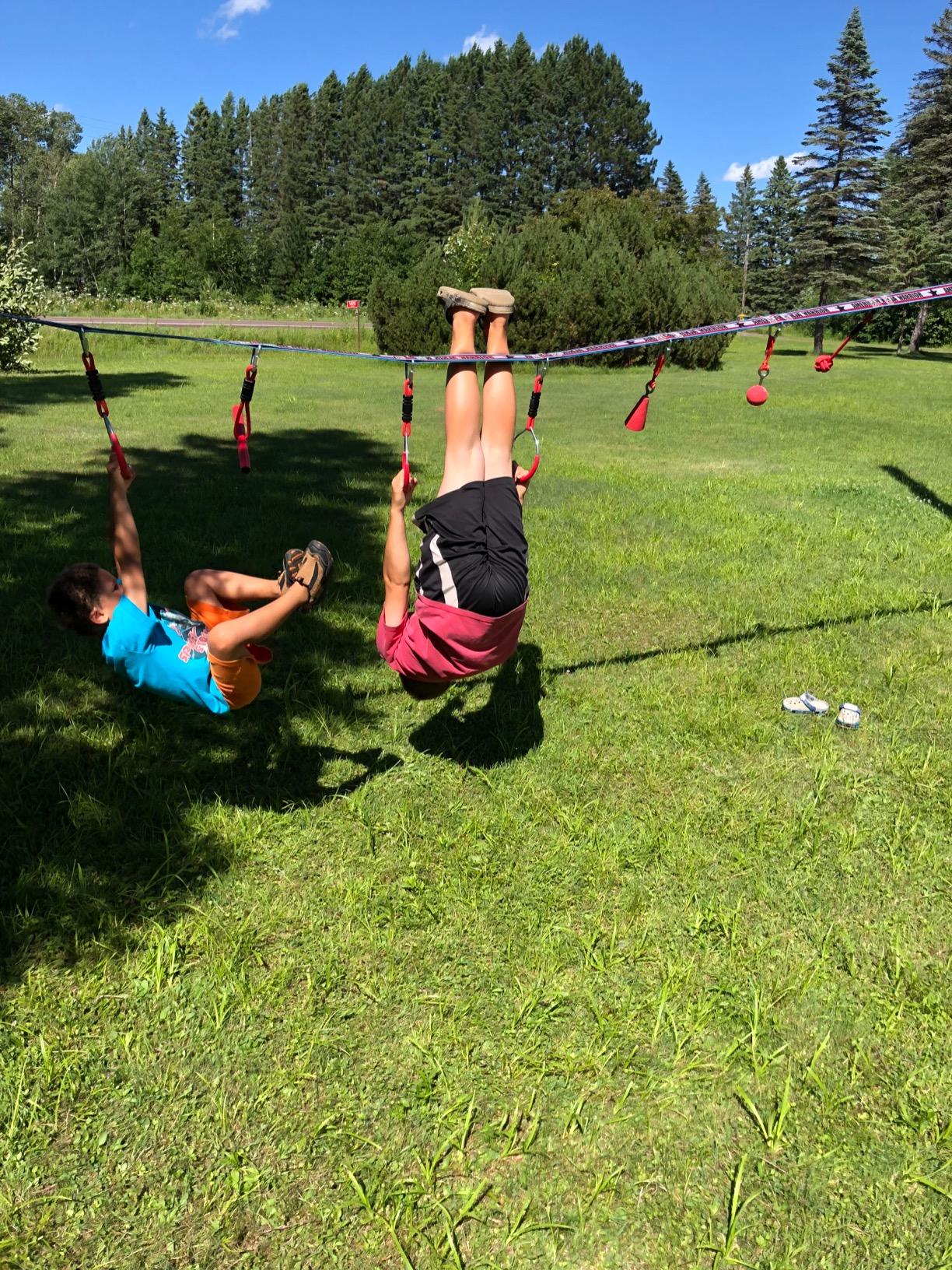 Amazon.com: American Ninja Warrior 40' Deluxe NinjaLine - Includes 9 ...