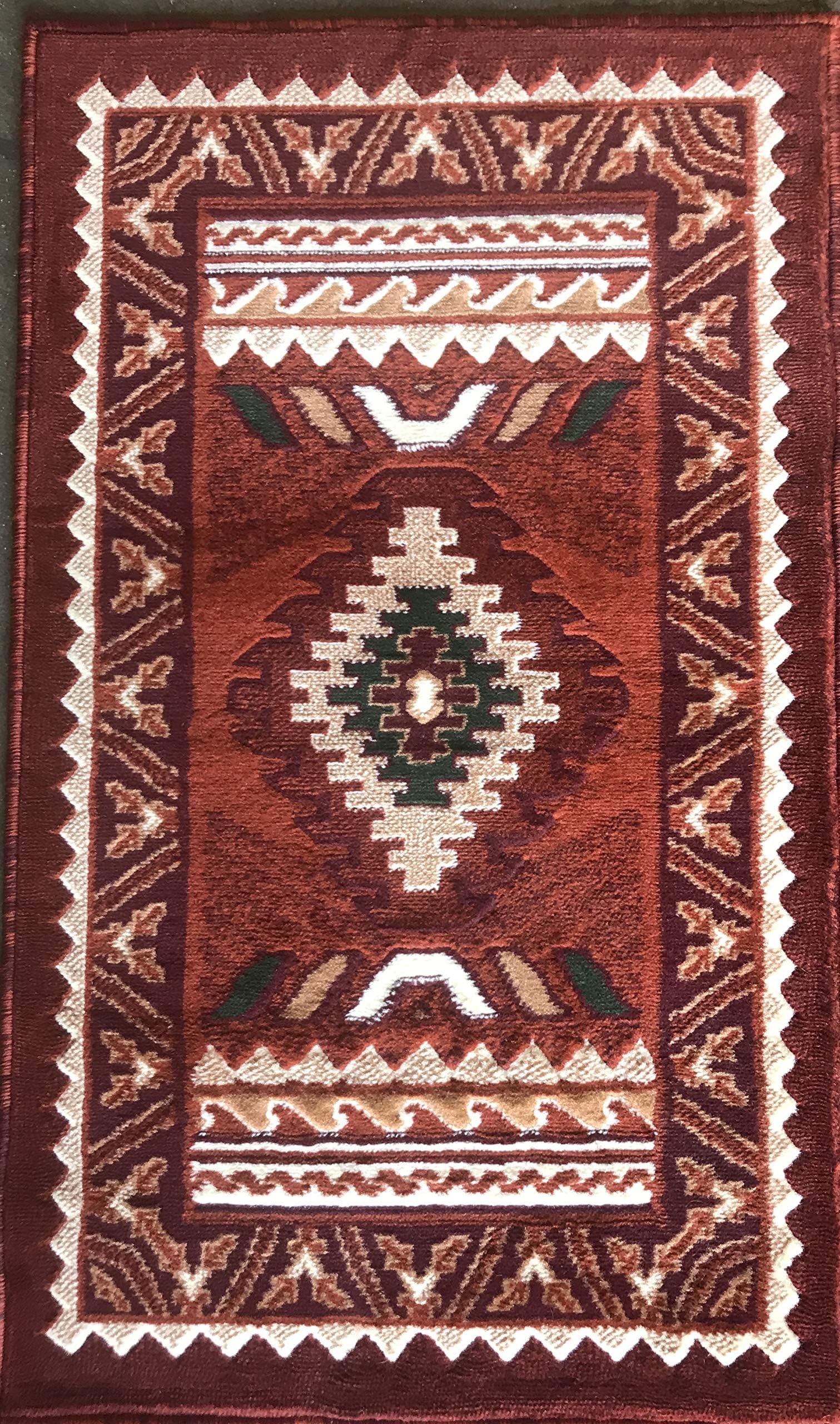 Amazon.com: Southwest Native American Door Mat Area Rug Rust Terra ...