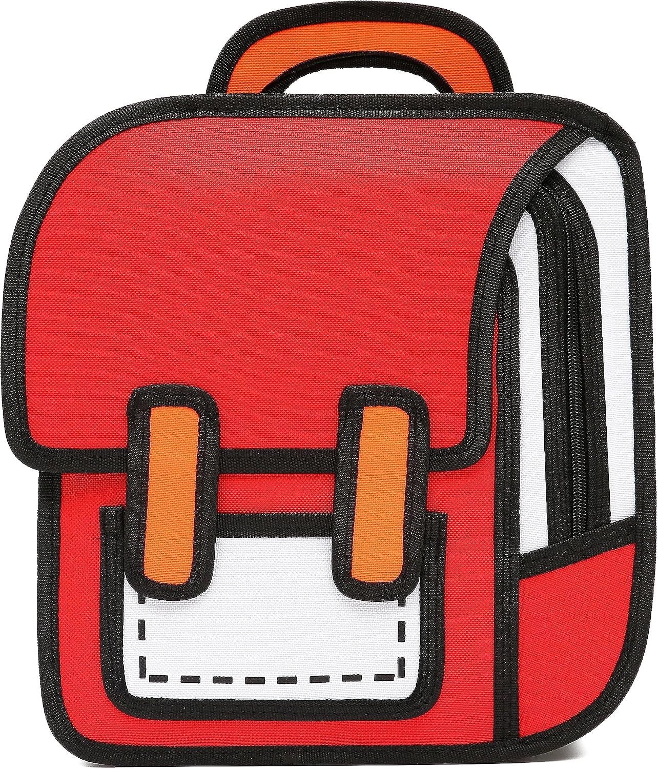 Cute Kids Cartoon Backpack for Boys and Girls, Toddler 2D Drawing Style ...