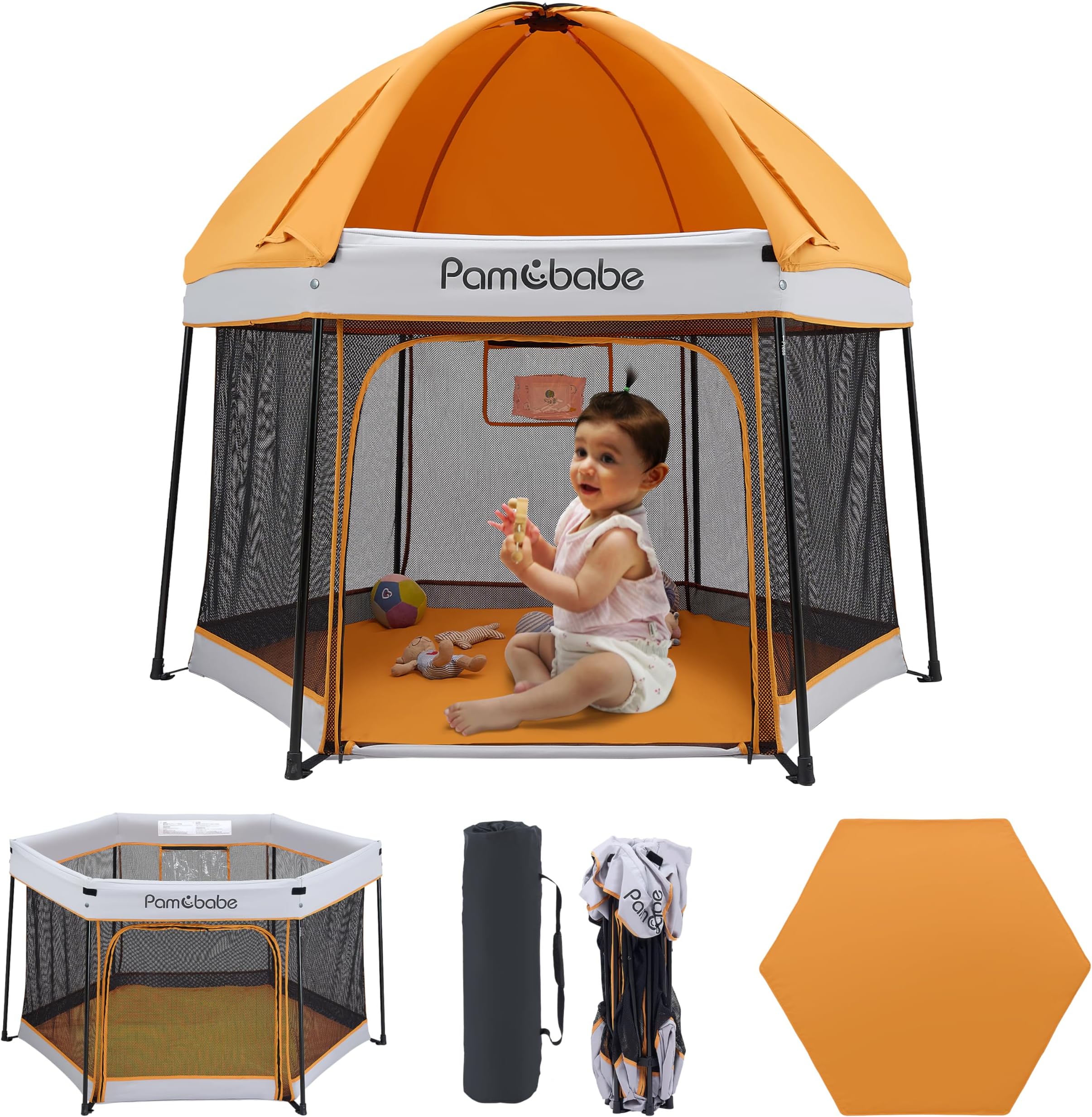 Amazon.com : Regalo My Play Deluxe Extra Large Portable Play Yard ...