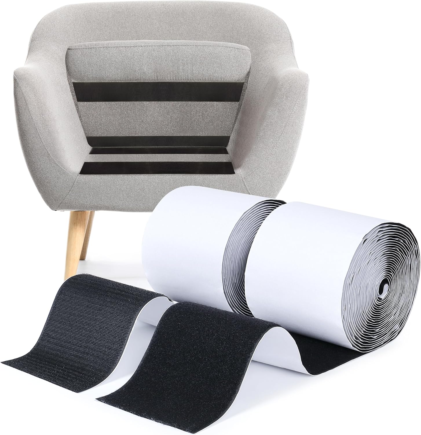 Amazon.com: ZAIONE Adhesive Strips Heavy for Couch Cushions: Duty Hook ...