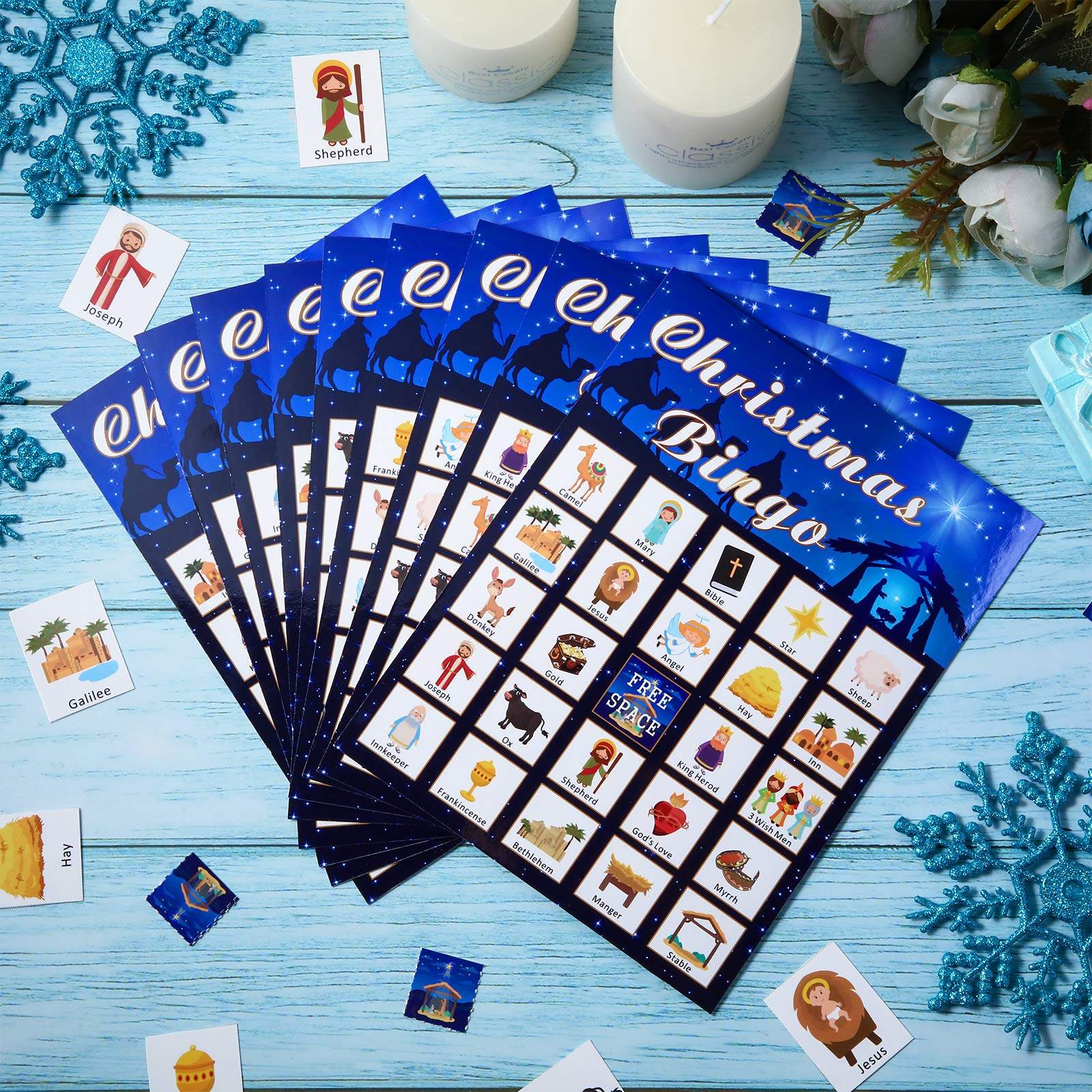 Snapklik.com : Religious Christmas Nativity Bingo Game Christmas ...
