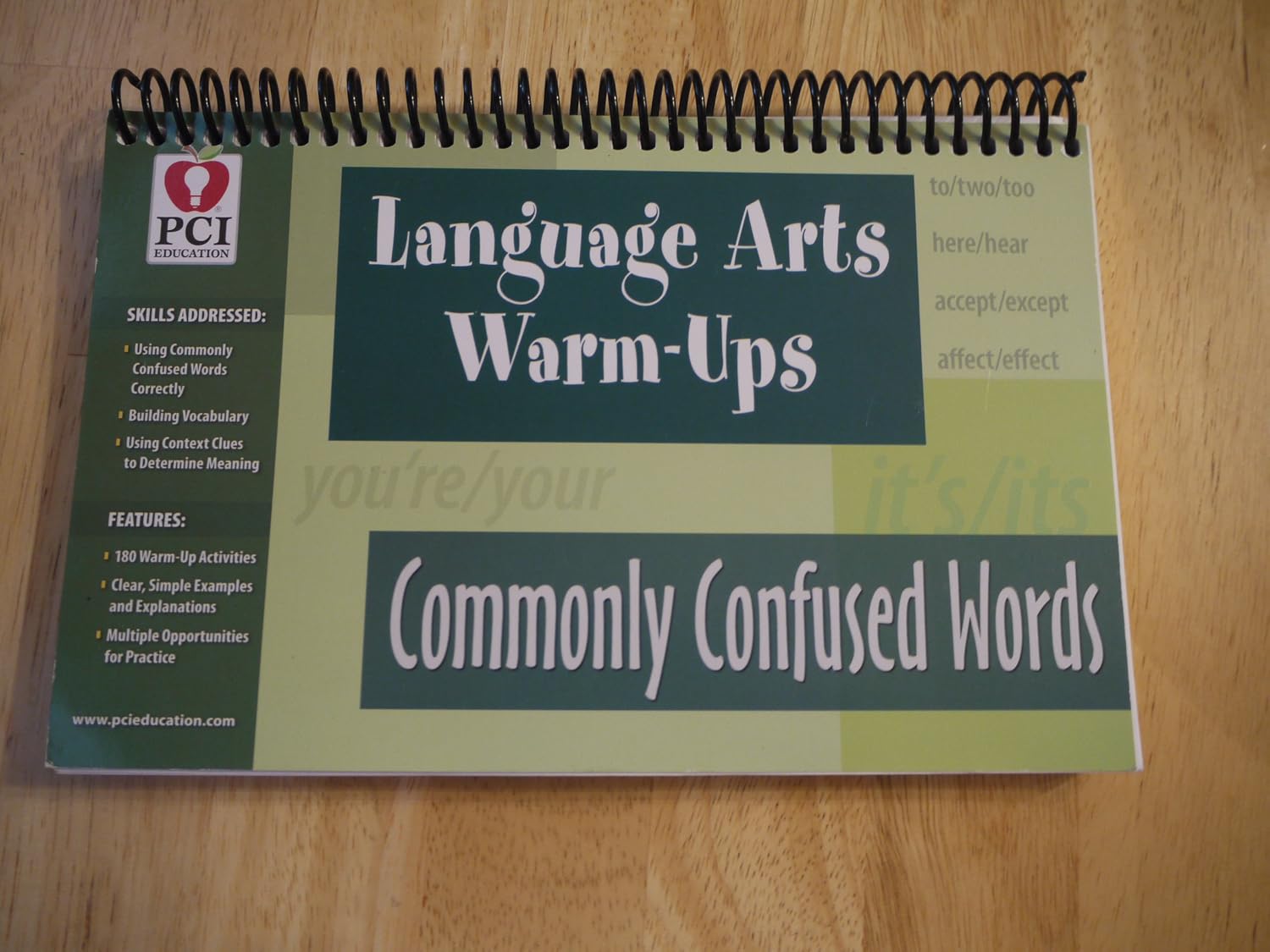 Language Arts Warm-Ups Commonly Confused Words: Bonnye Wier Cavazos ...