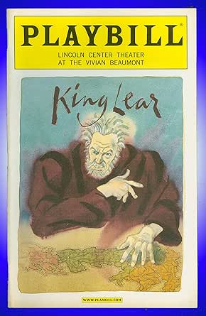 King Lear, Broadway playbill, Christopher Plummer , Brent Carver ...