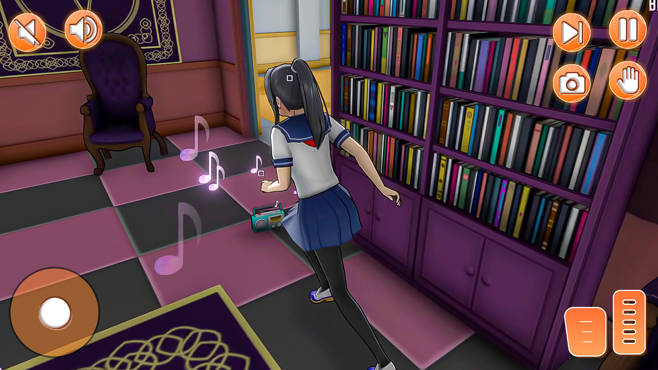 Anime High School Girl Game: Yumi Campus Life Story Sakura Japanese ...